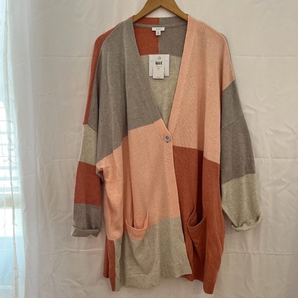 J. Jill | Sweaters | Jjill Womans Plus Size Fall Colorblock Patchwork ...